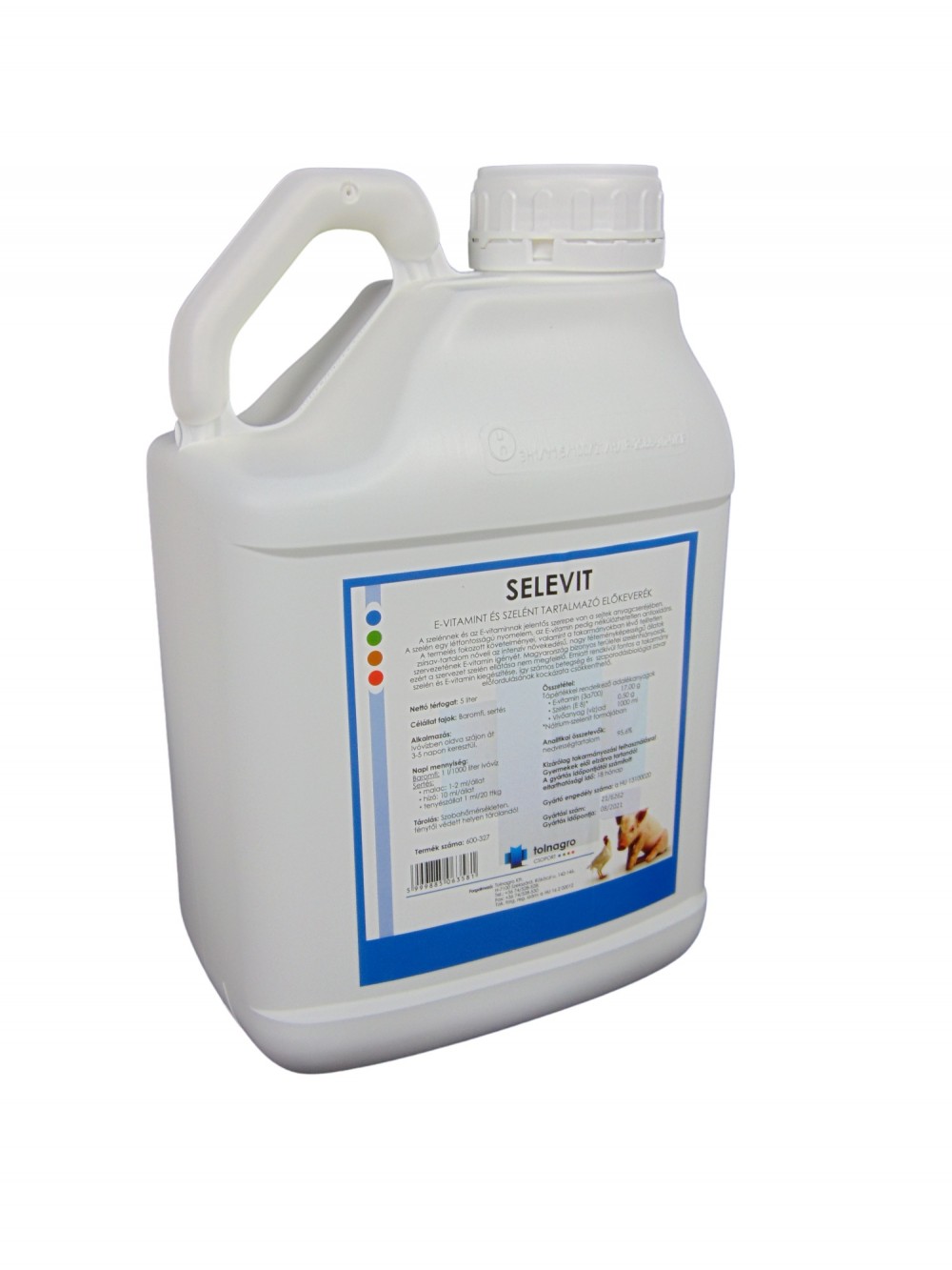 SELEVIT SZELÉN ÉS E VITAMIN PÓTLÓ KÉSZÍTMÉNY sertésnek, baromfinak - 5 ...